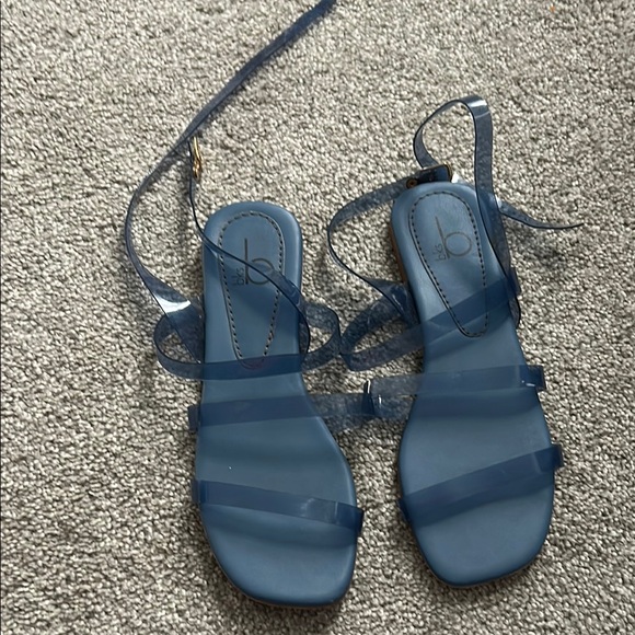 Shoes | Blue Strappy Sandals | Poshmark